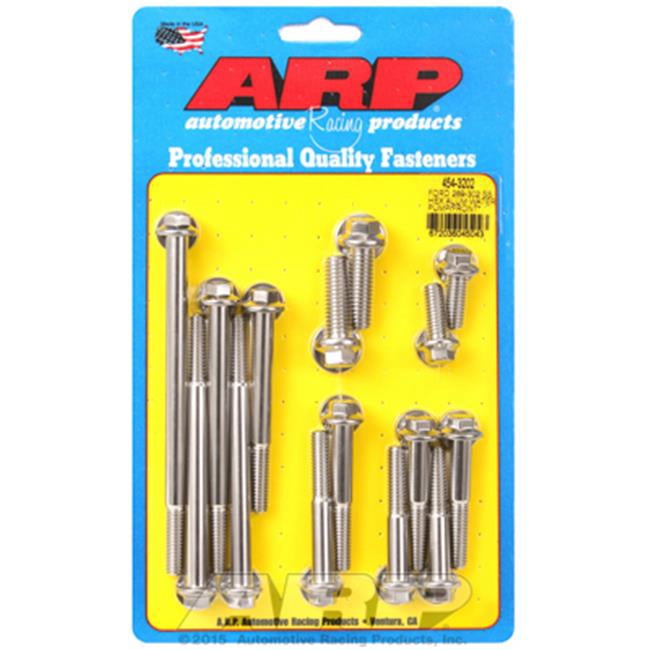 6-Point Hex Head Water Pump Bolt Kit with Long Water Pump for Chevy ...