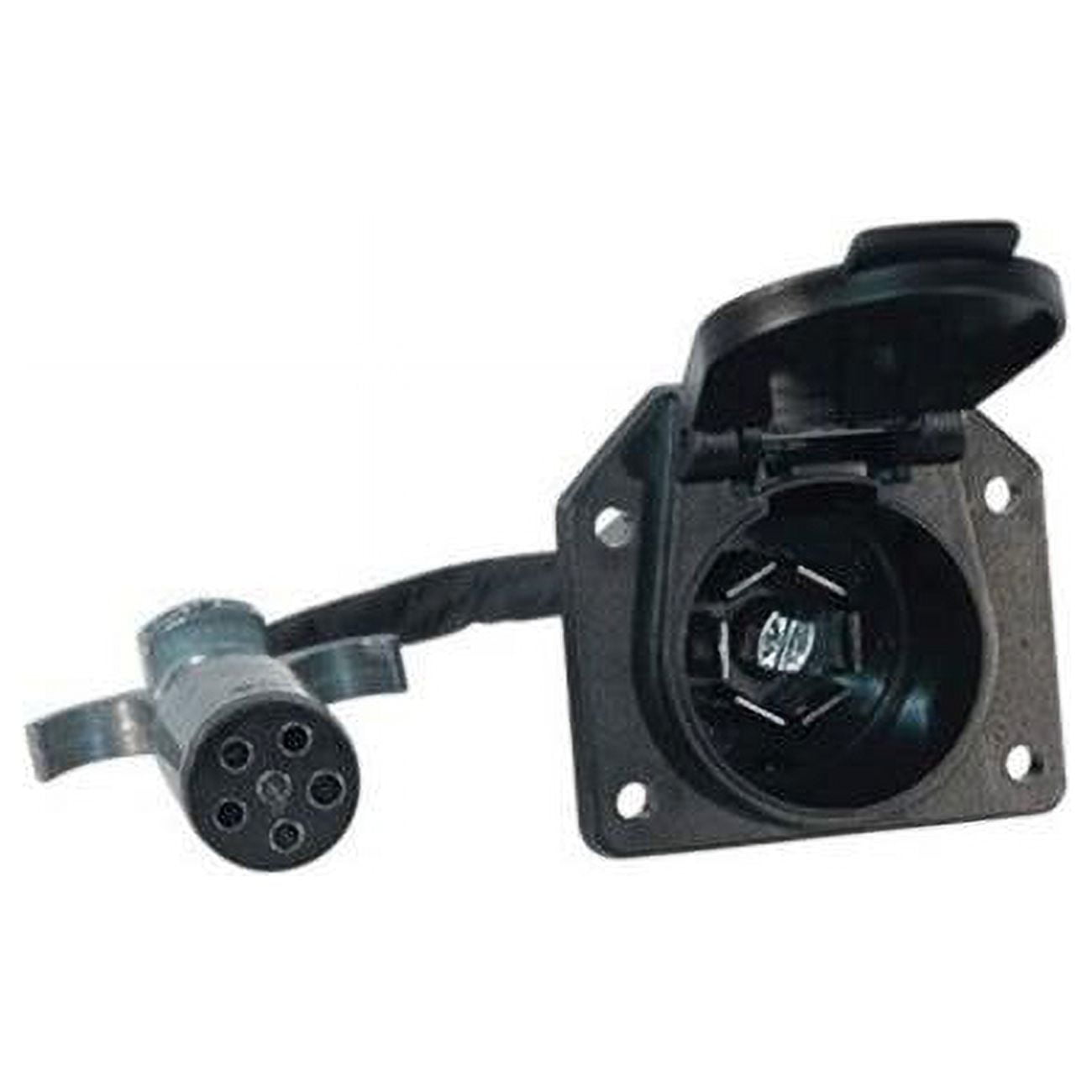 6 Pole Round To 7 RV Blade Trailer Connector Wiring Adapter - Walmart.com