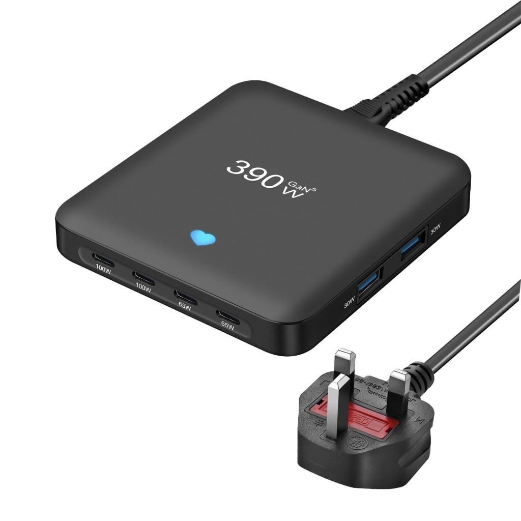 6 Port Fast Charging Adapter 390W Thin Chargers with Small Power ABS ...