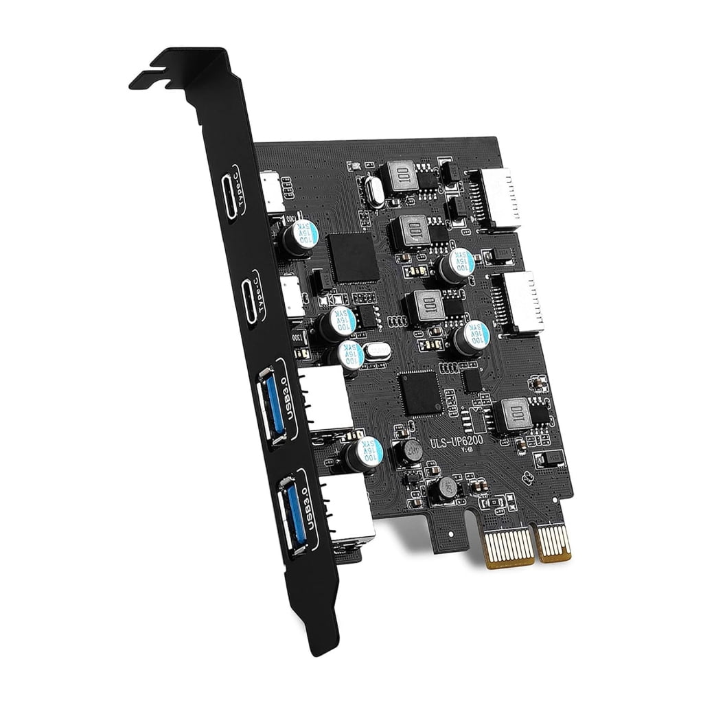 6 Port USB PCIE Card 2X USB 2X USB A PCIE USB Card Internal USB ...