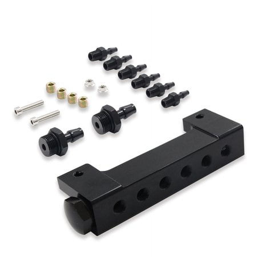 6 Port Vacuum Block Intake Manifold Kit Fuel Wastegate Turbo Boost NOS ...