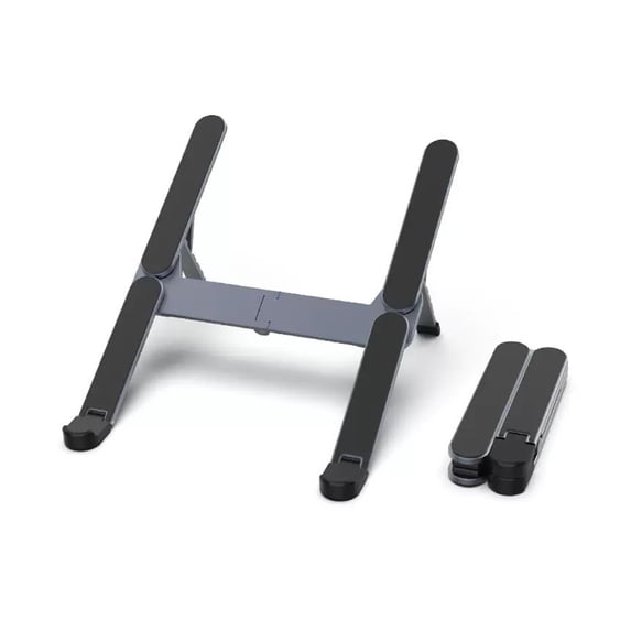 6 Position Adjustable Aluminum Laptop Stand Foldable Portable Design ...