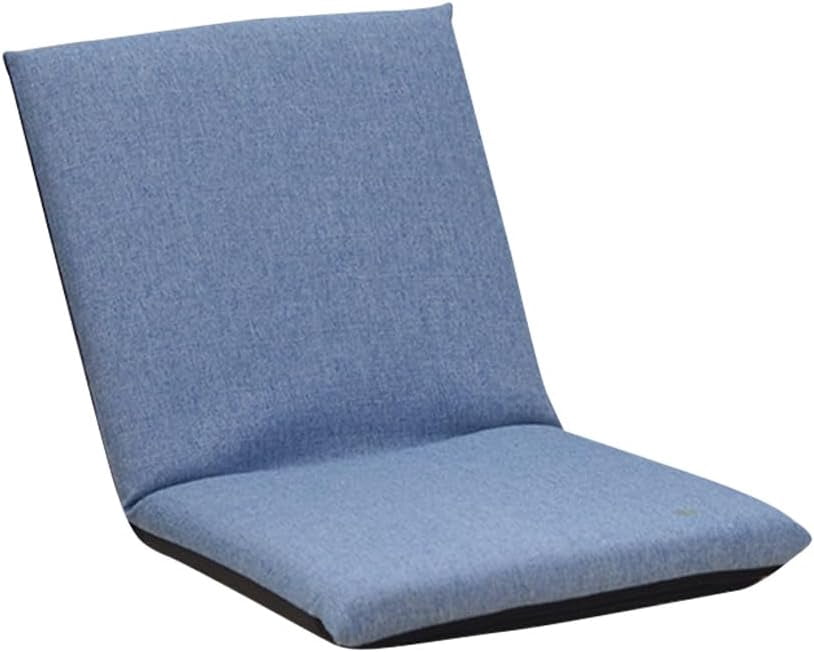 6-Position Adjustable Floor Chair - Folding Padded Gaming Sofa with ...
