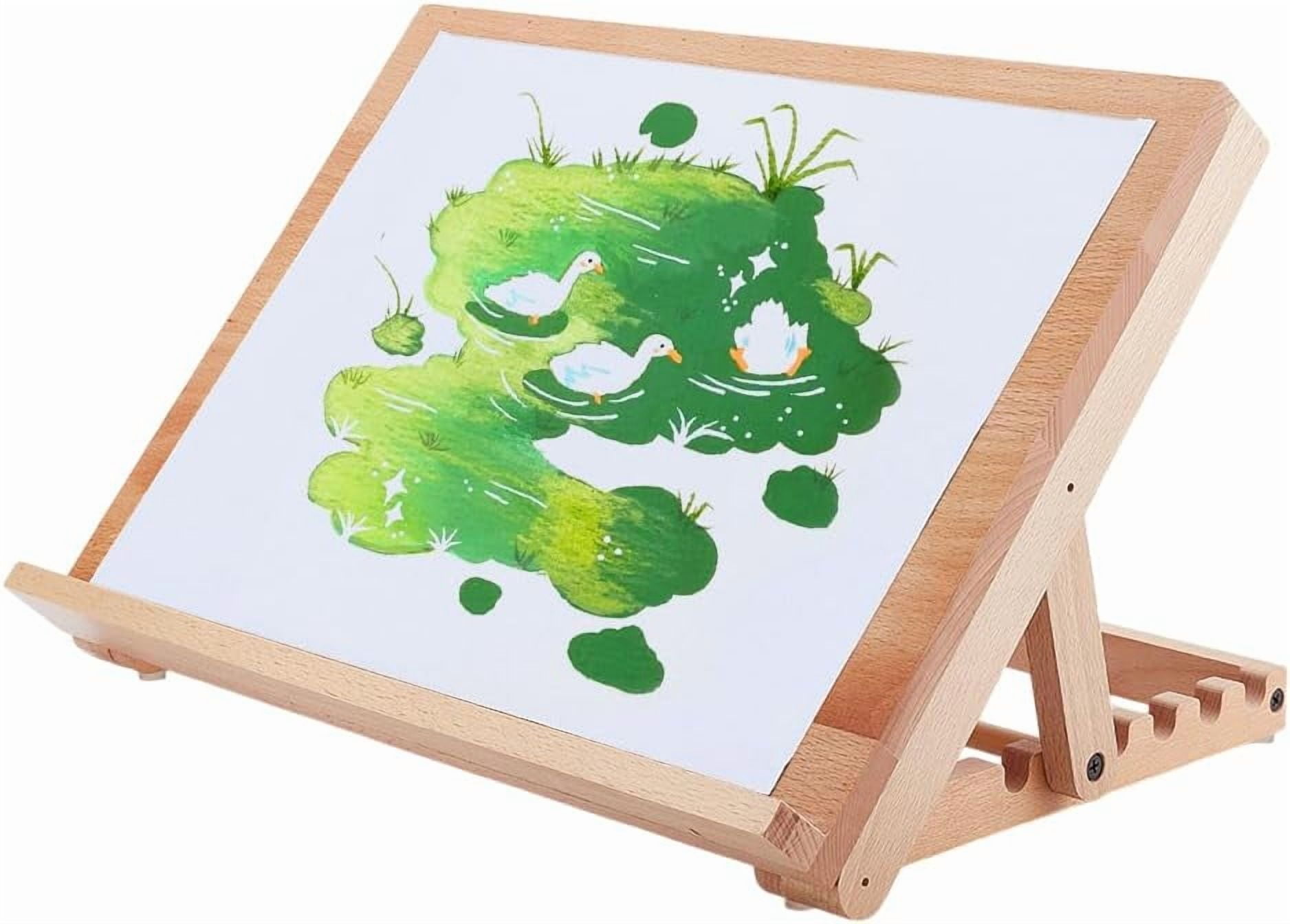 6-Position Tabletop Painting Easel Wood Drawing Board Stand Foldable ...