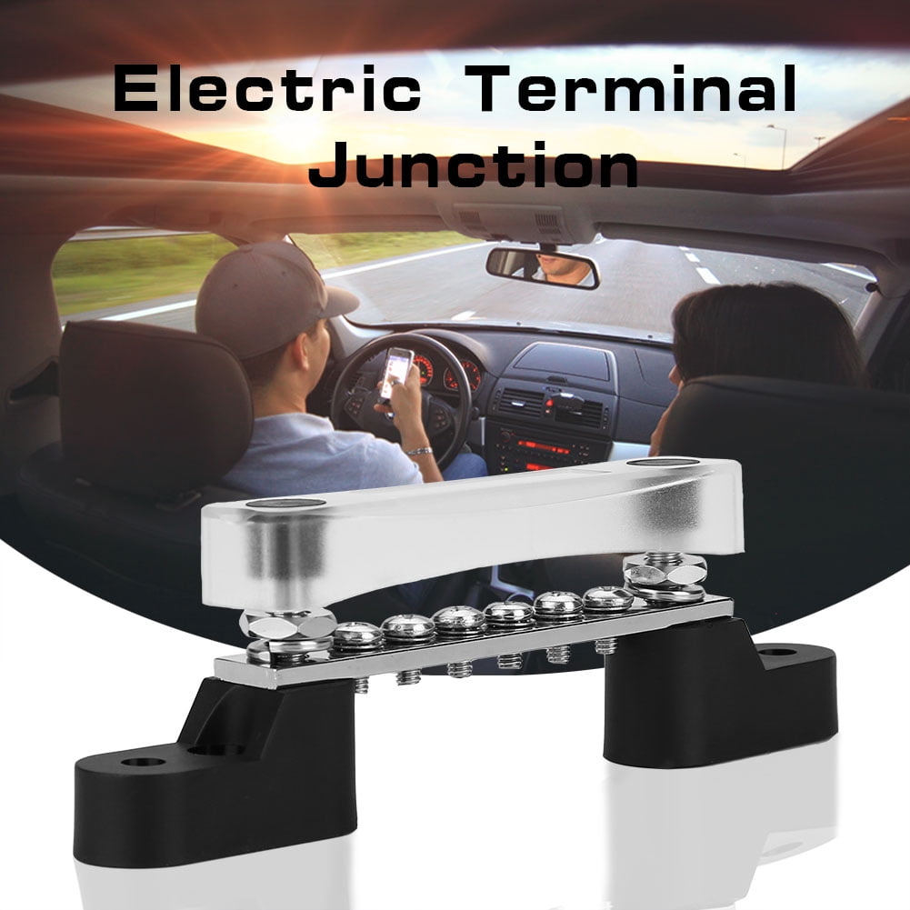 6 Positions Bus Bar Electric Terminal Junction Block 100Amp 12~48 V ...