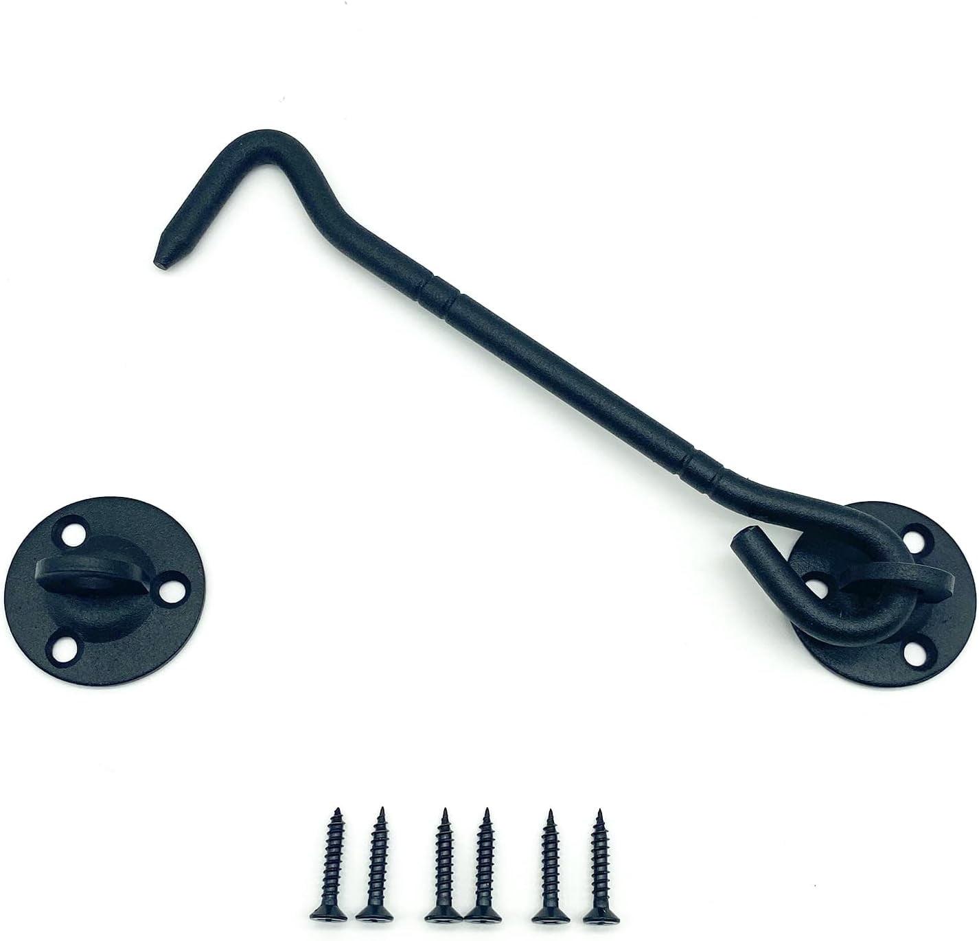 6" Privacy Hook and Eye Latch for Barn Door Privacy Easy Door Lock ...