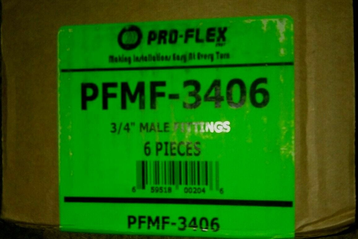 (6)Pro-Flex PFMF-3406 Male Fitting, 3/4" - Walmart.com