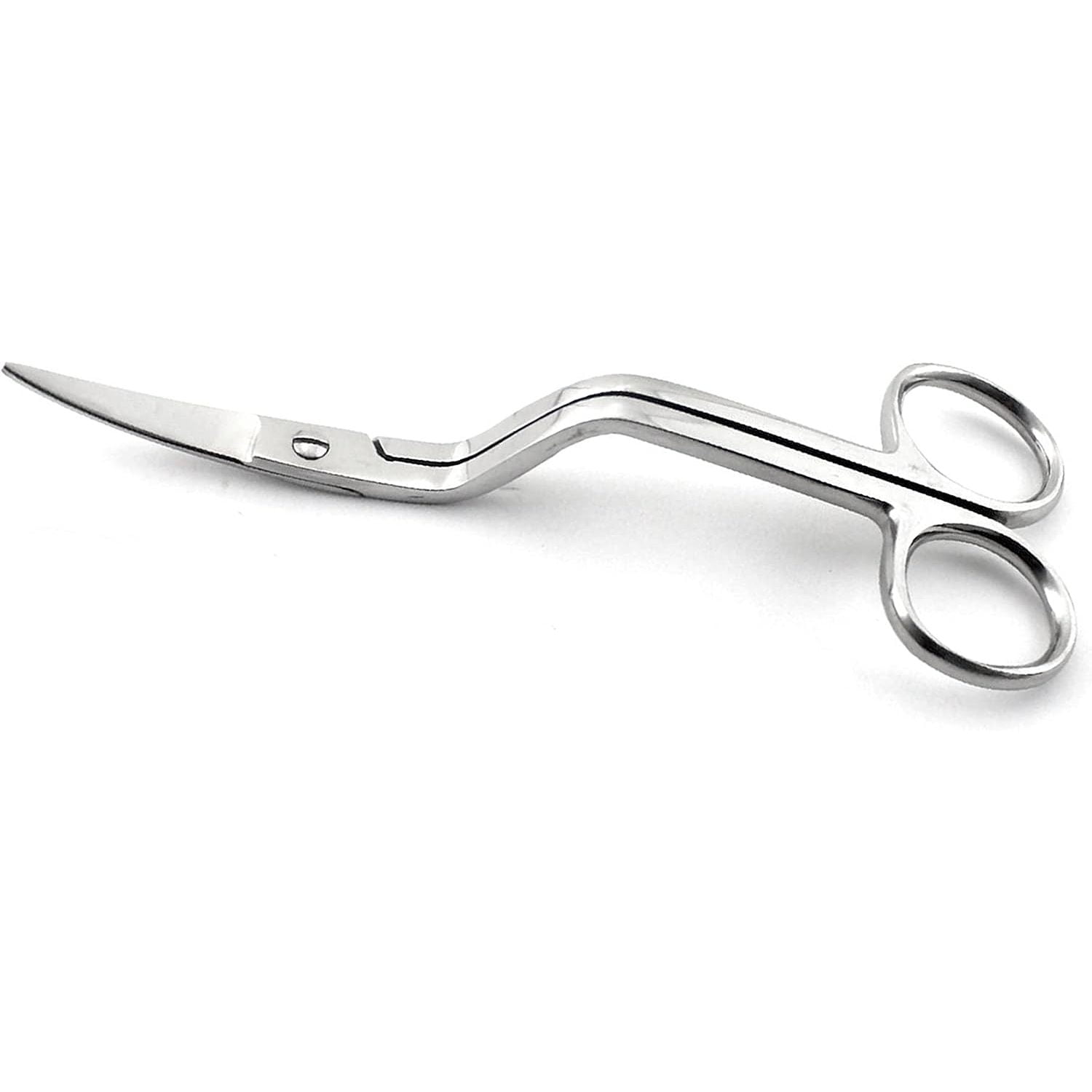 6" Professional Machine Embroidery Scissors Double - Curved Bent Handle ...