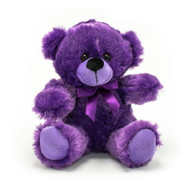 6" Purple Teddy Bear Plush Cuddly Stuffed Animal Toy Gift for Children ...