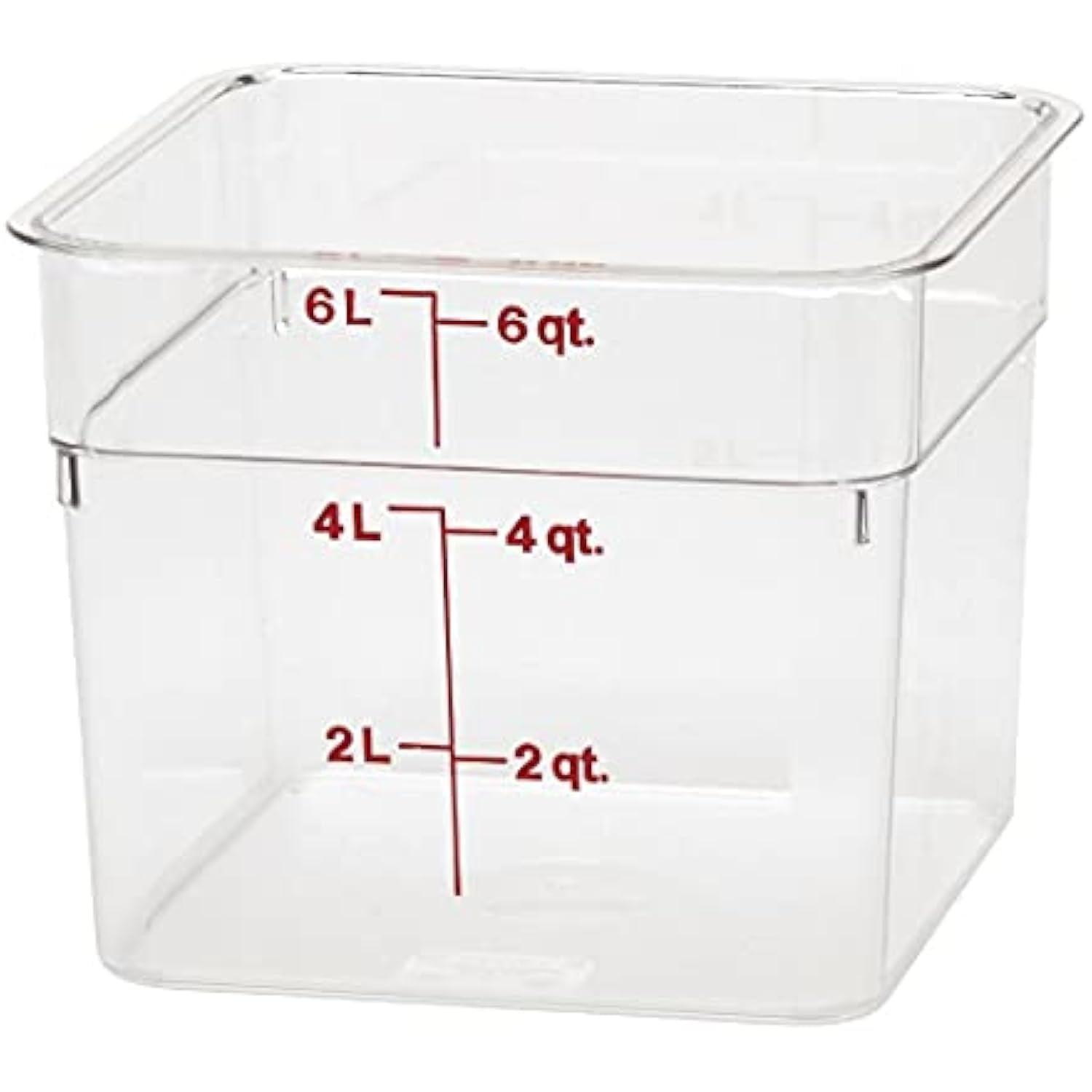 6 Qt Clear Orange Graduation Food Storage Containers - Leak-Proof ...