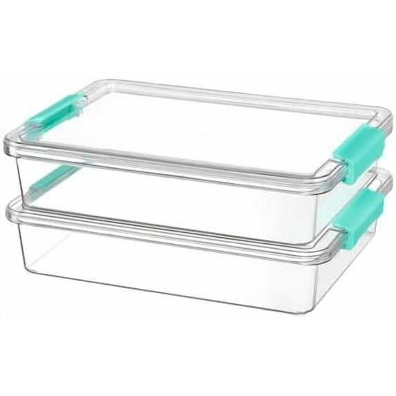 6 Qt Plastic Storage Bins with Lids, Clear Sensory Bins, Arts Crafts ...