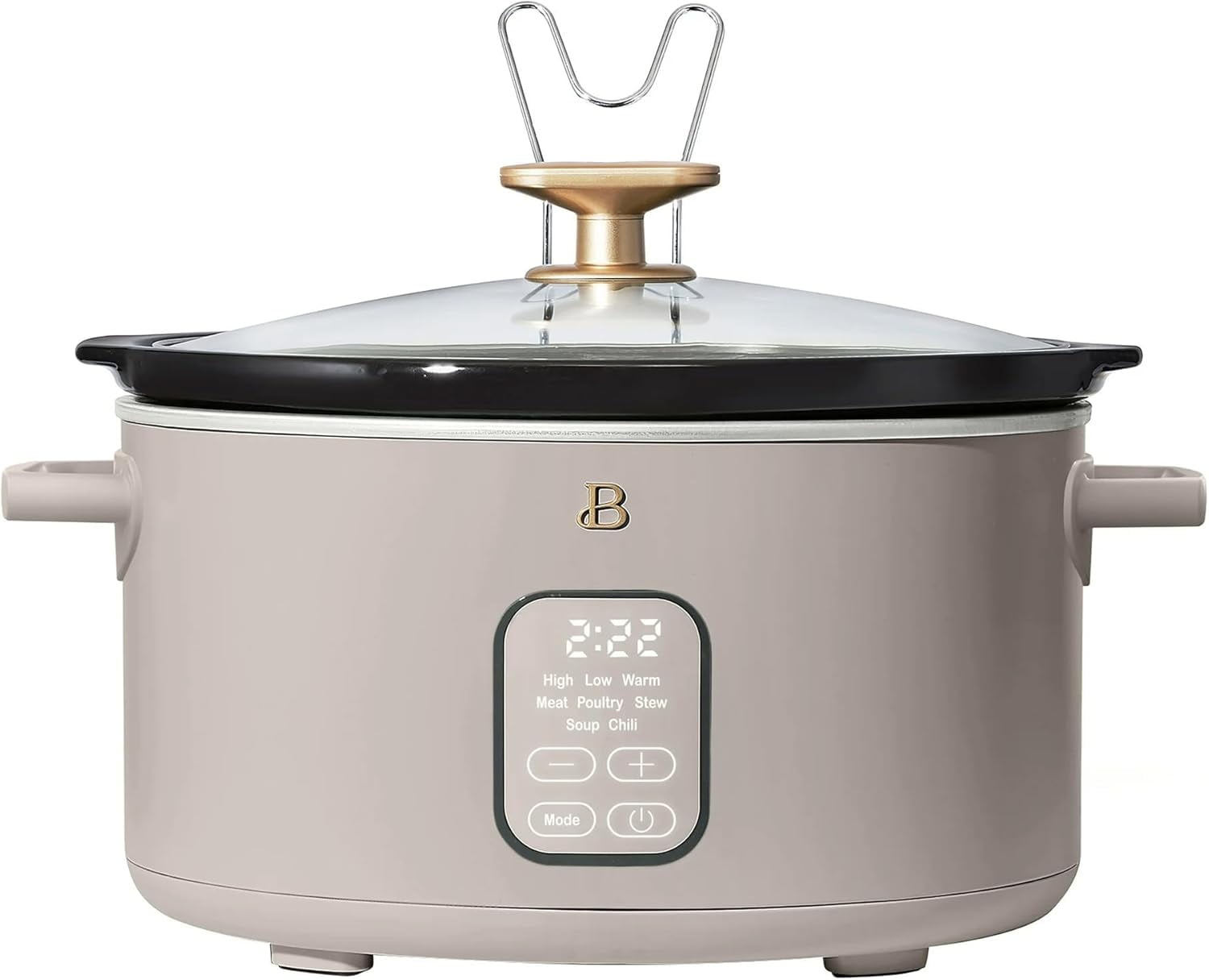 6 Qt Programmable Slow Cooker - 5 Preset Cooking Functions, Digital ...