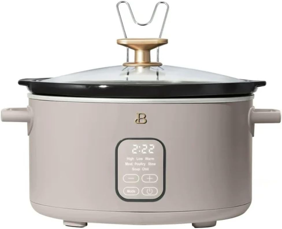 6‑Quart Programmable Slow Cooker with 5 Presets, Keep‑Warm, Touch ...