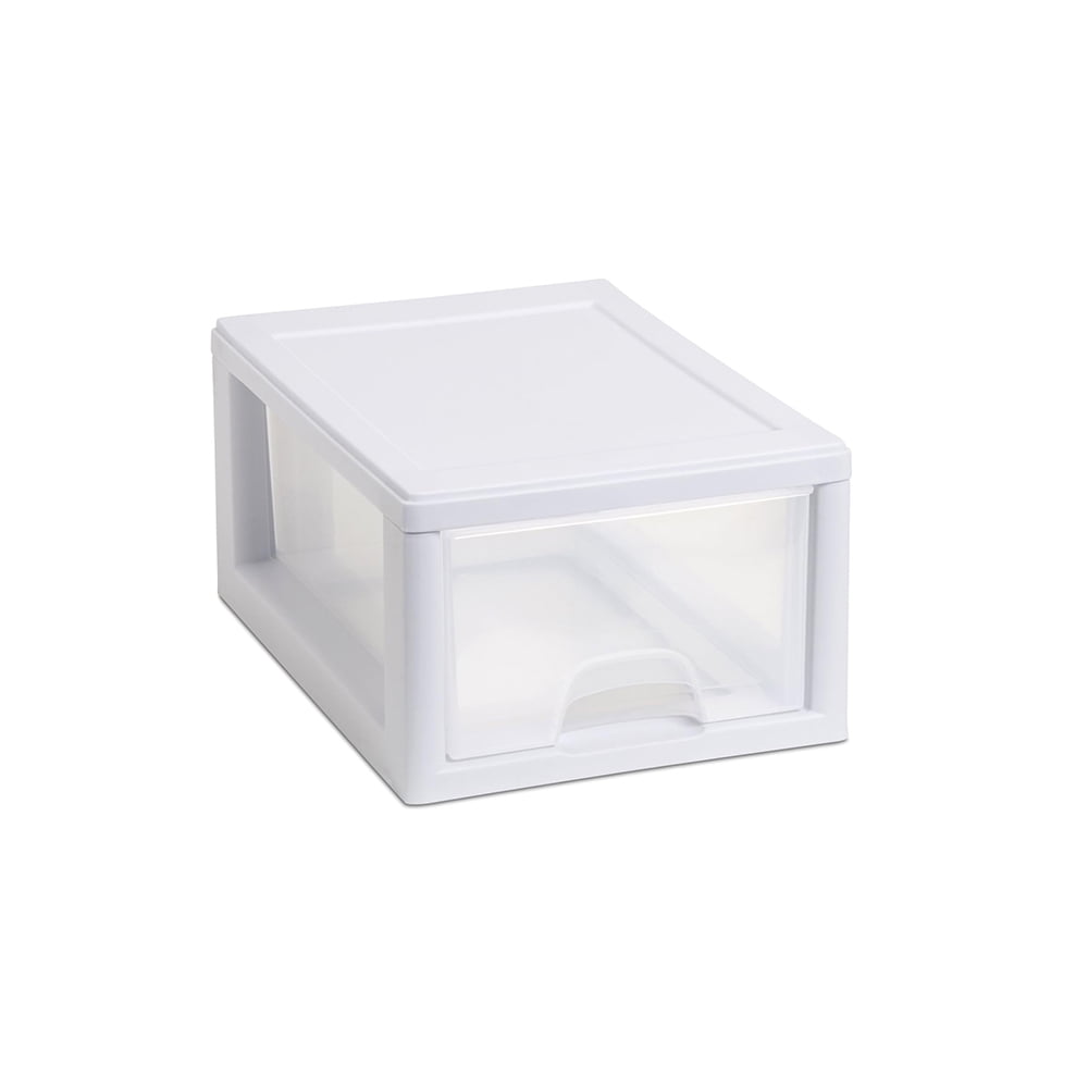 6 Qt Stacking Storage Drawer, Stackable Plastic Bin Drawer to Organize ...