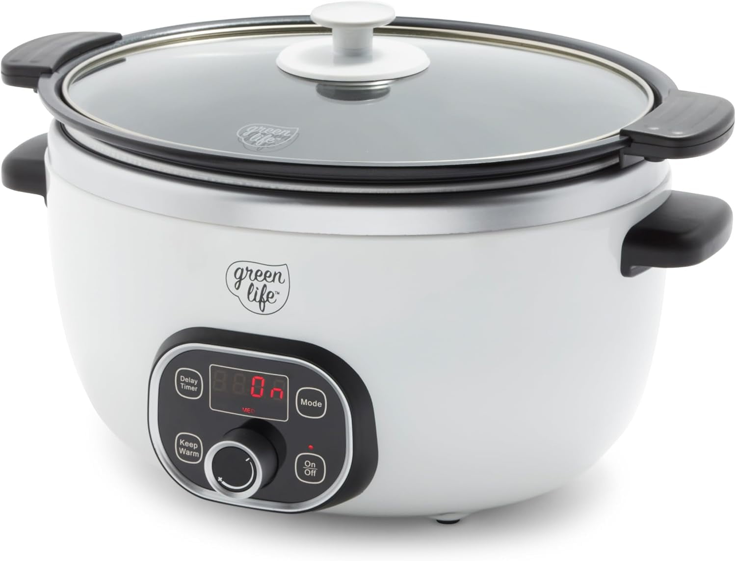 6 Quart Ceramic Slow Cooker, PFAS-Free, Programmable, Removable Healthy ...