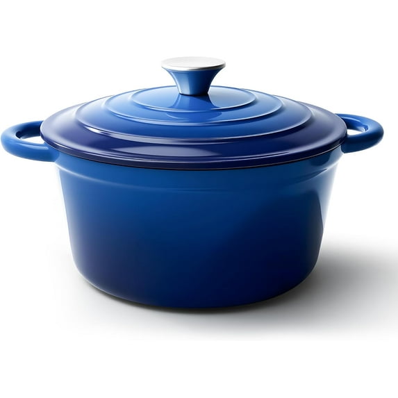 6 Quart Dutch Oven Pot with Lid Non Stick Enameled Cast Iron Dutch Oven ...
