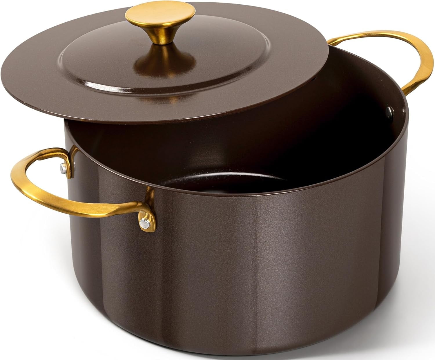 6 Quart Dutch Oven Pot with Lid - Non-Stick Ceramic Coating - Non-Toxic ...