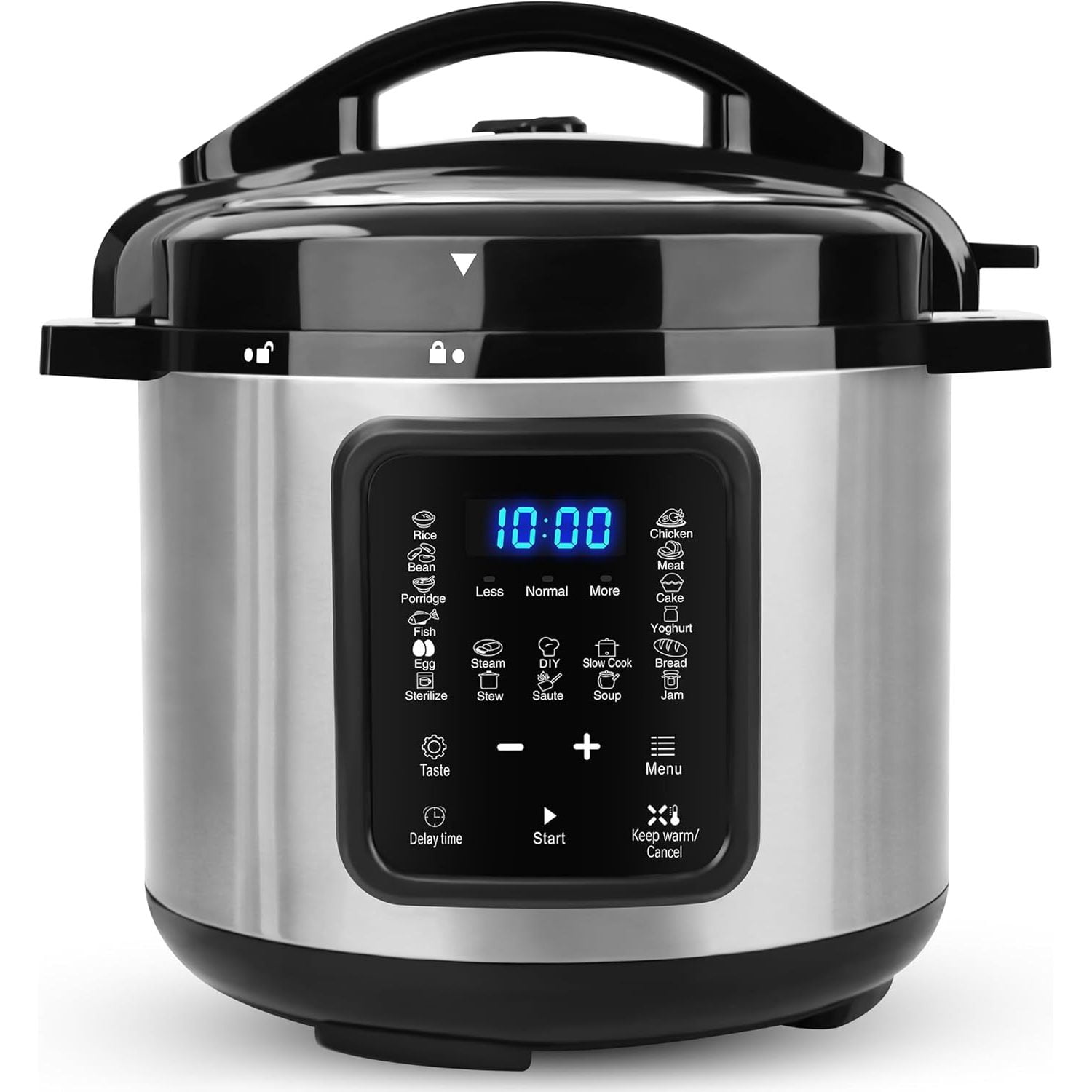 6 Quart Electric Pressure Cooker: 9-in-1 Multi-Cooker, Pressure Cooker ...