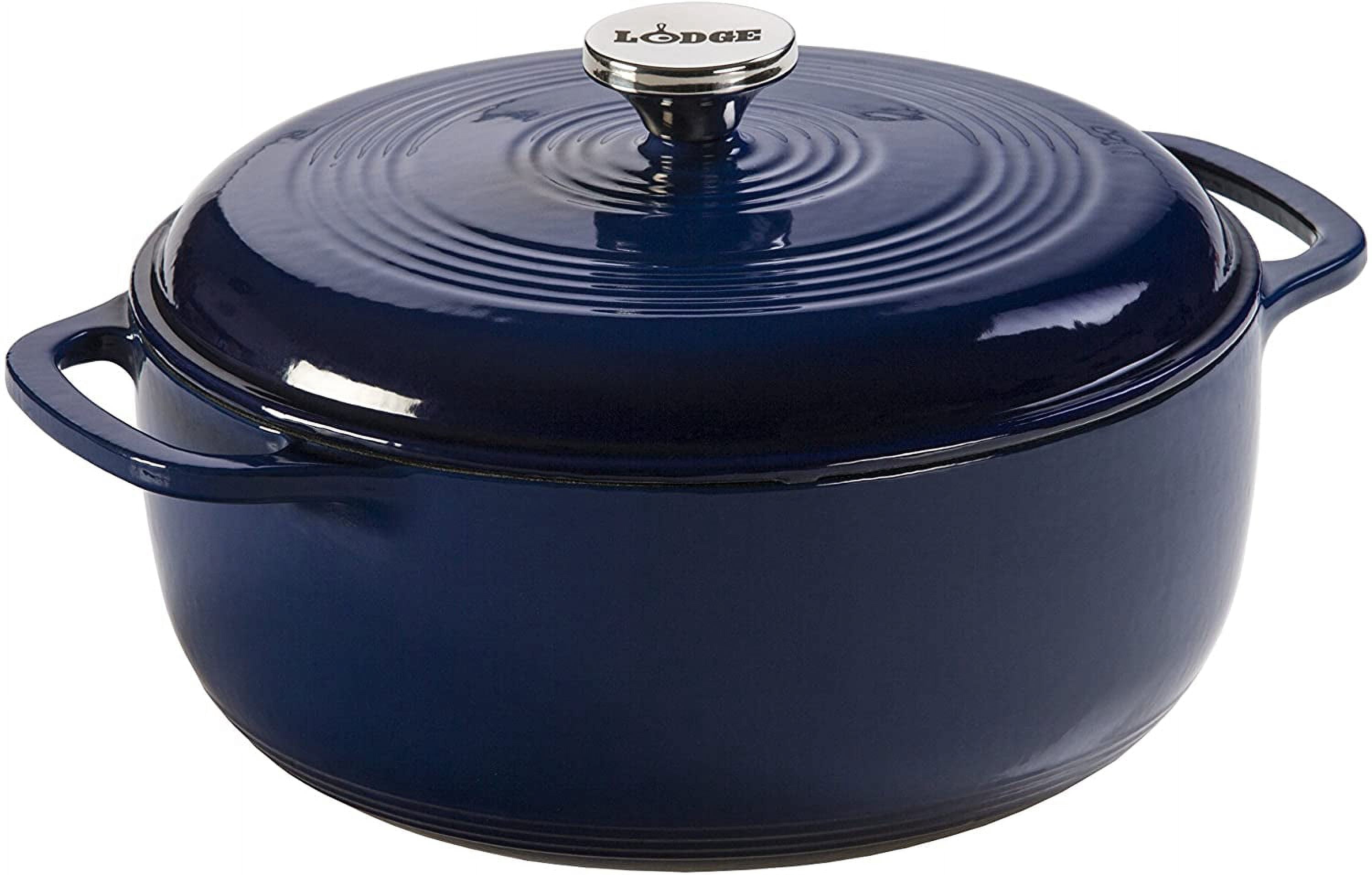 6 Quart Enameled Cast Iron Dutch Oven with Lid – Dual Handles – Oven ...