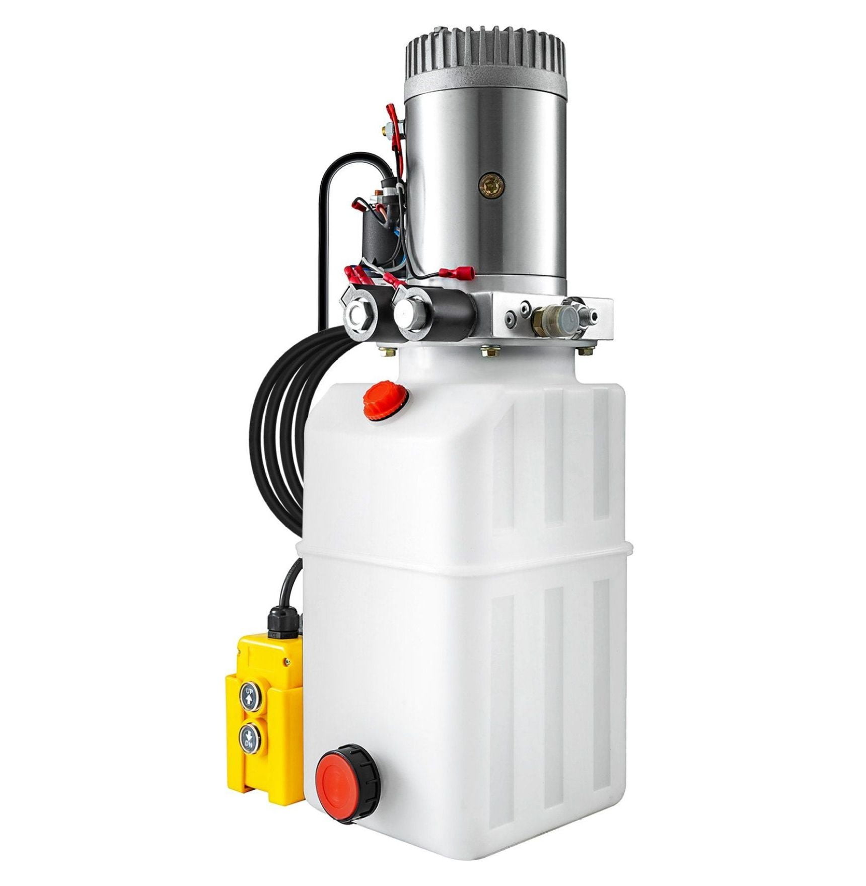 6 Quart Hydraulic Pump Double Acting Dump Trailer Power Unit - 12V DC ...