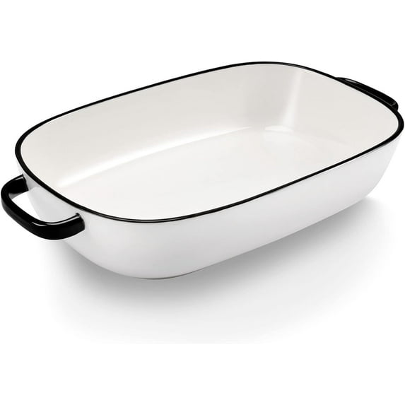 6 Quart Large Rectangular Baking Dish, 16x11 Ceramic Baking Pan ...