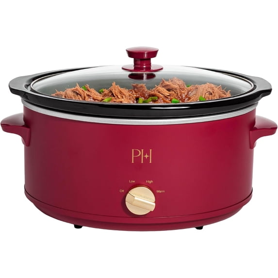 6-Quart Manual Slow Cooker, Features Three Settings (Low, High, Warm ...