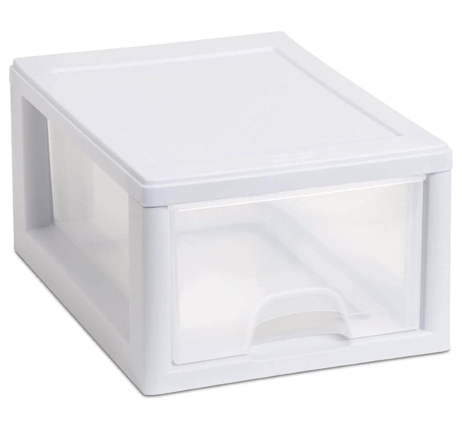 6 Quart Stacking Storage Drawer, Stackable Plastic Bin Drawer to ...
