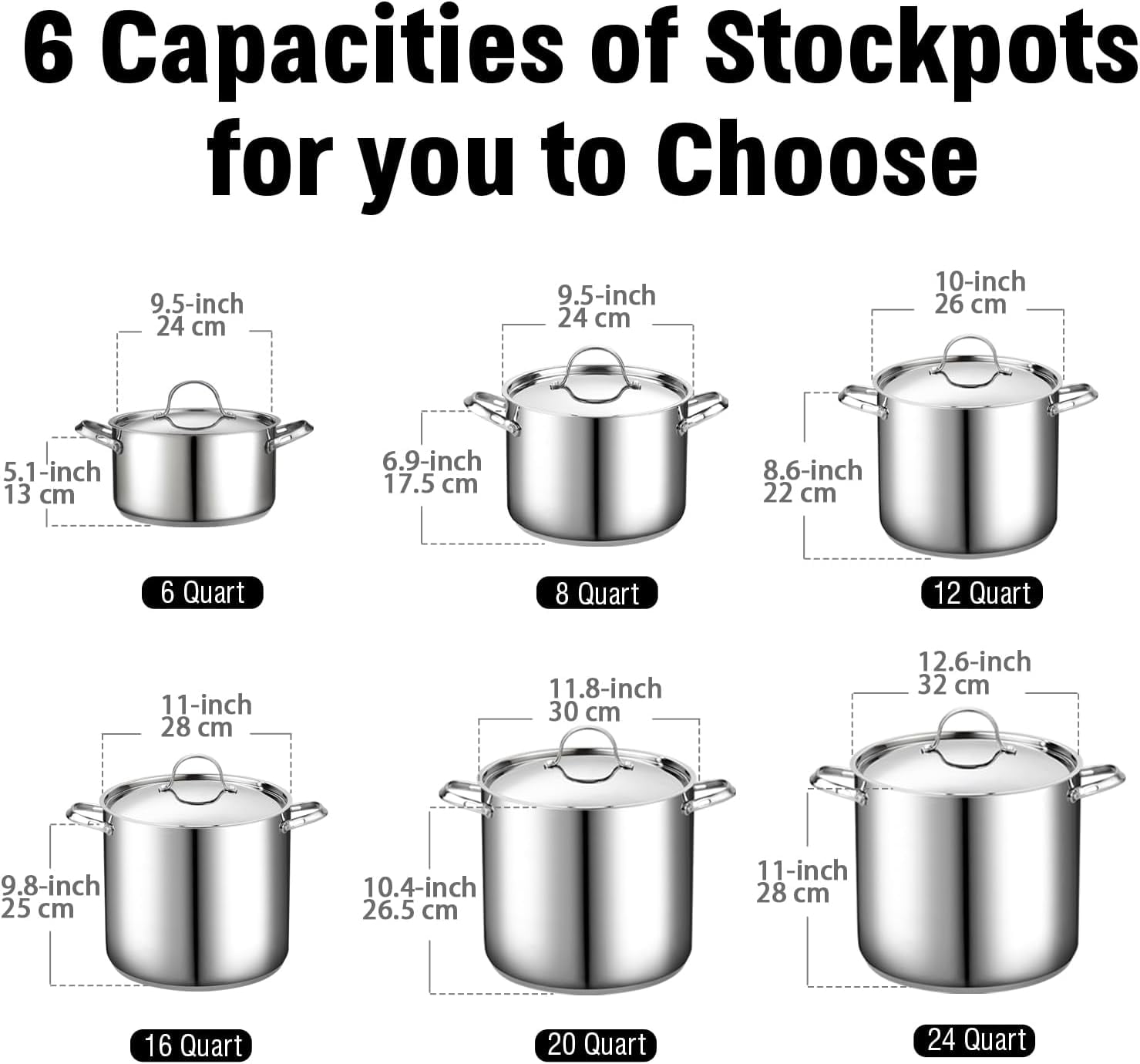 18/10 Stainless Steel Stockpot 6-Quart - Walmart.com