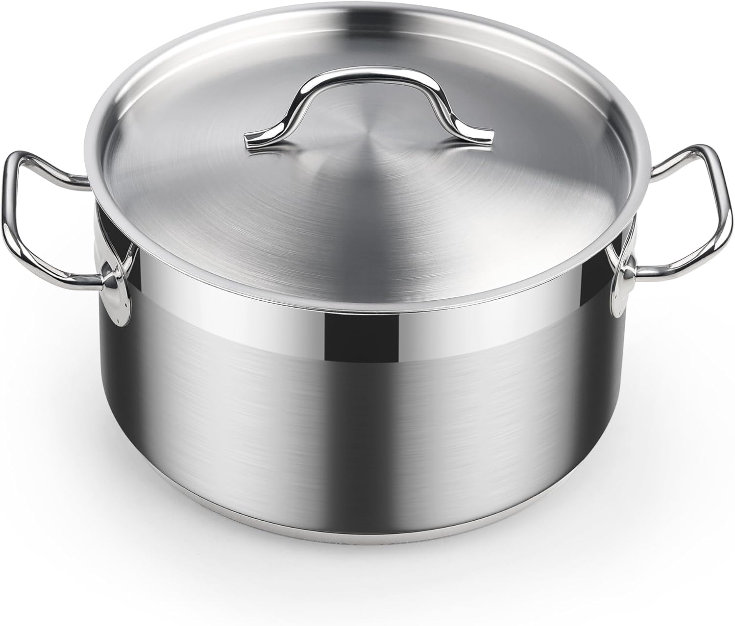 6-Quart Stock Pot with Lid, Professional 18/10 Stainless Steel Stockpot ...