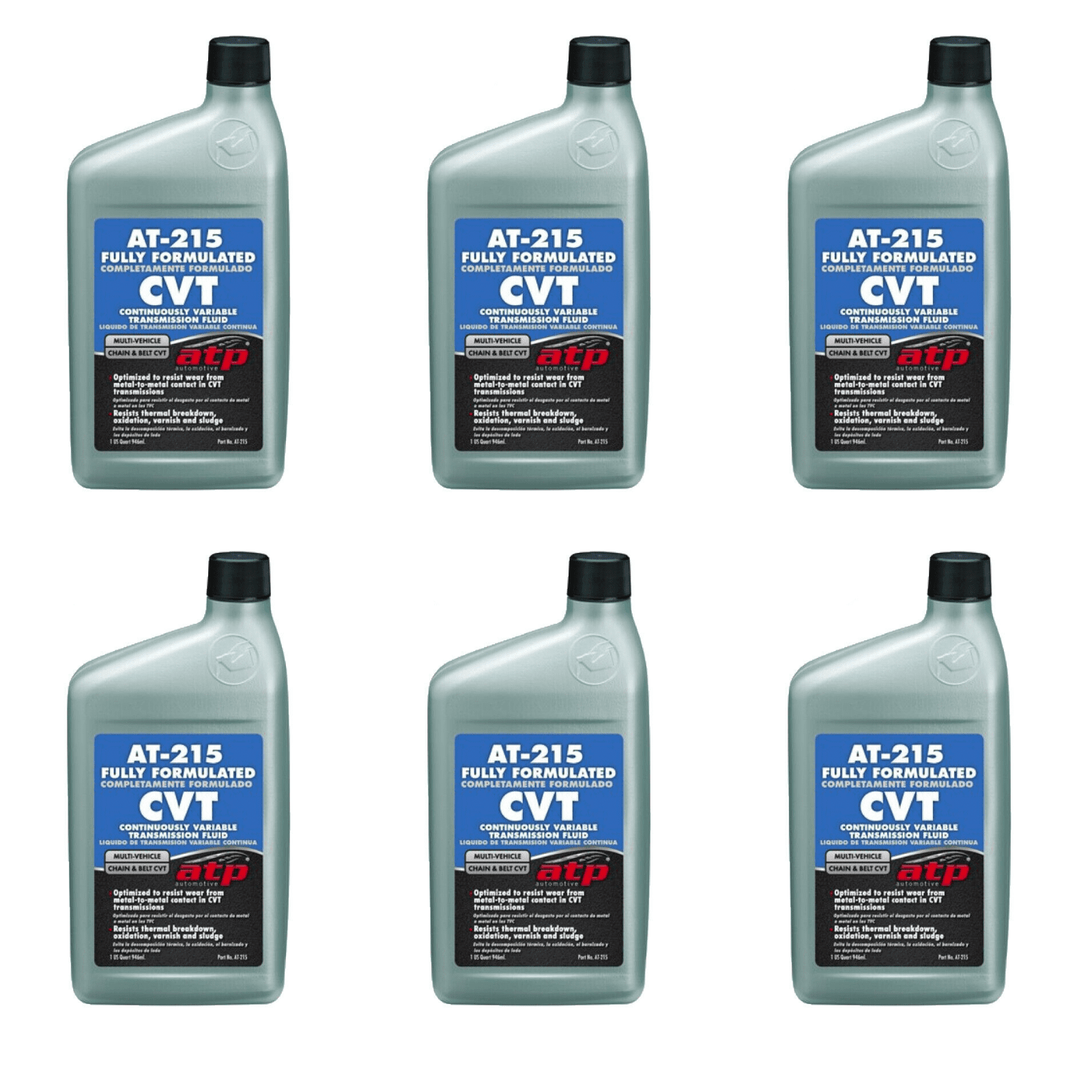 6 Quarts Continuously Variable Transmission Fluid (CVT) ATP Chain ...