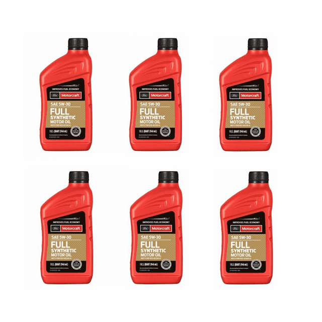 6 Quarts Engine Motor Oil OEM FORD MOTORCRAFT Full Synthetic SAE 5W-30 ...