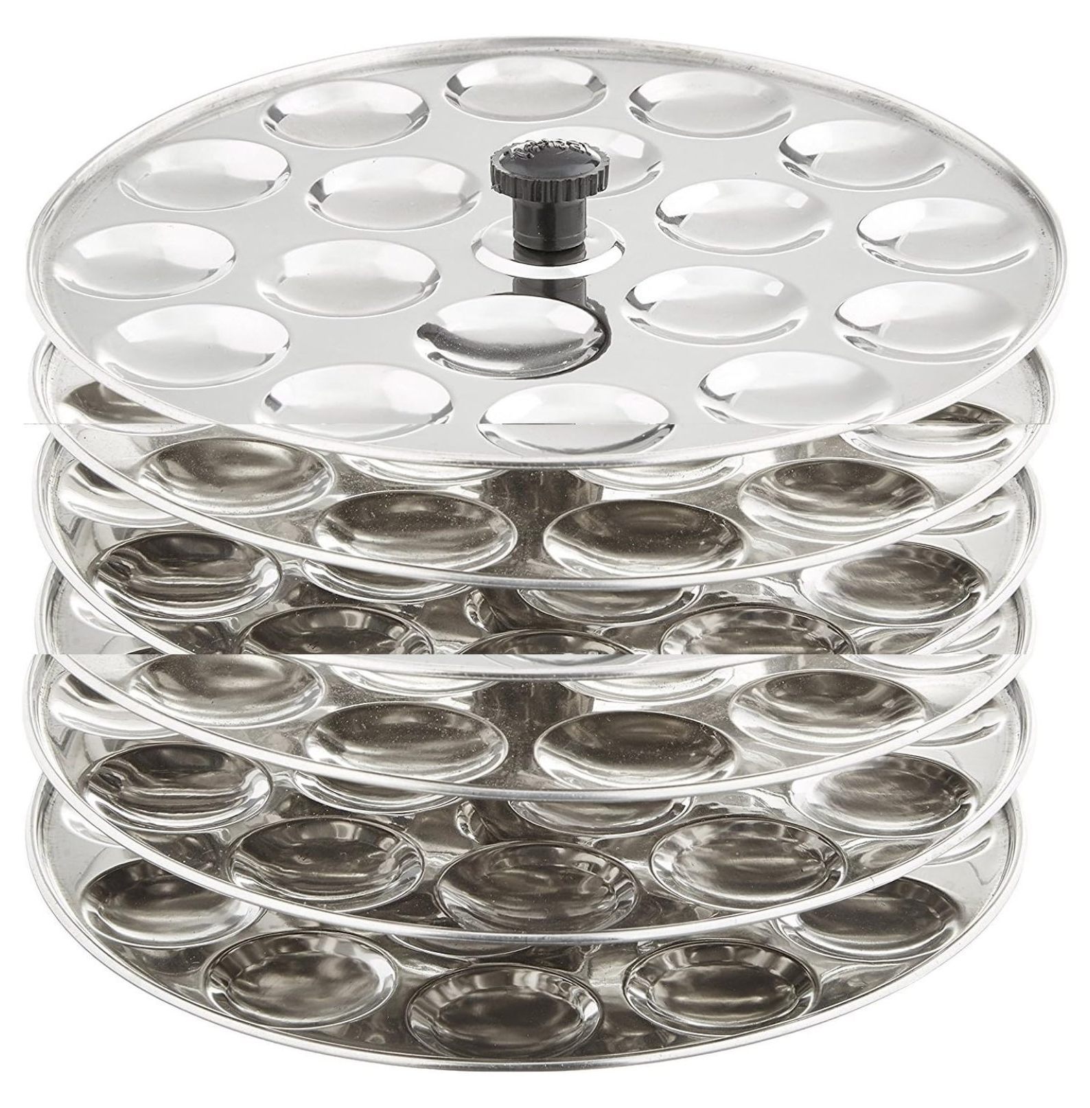 6-Rack Stainless Steel Mini Idli Stand, Makes 108 Idlys - Walmart.com