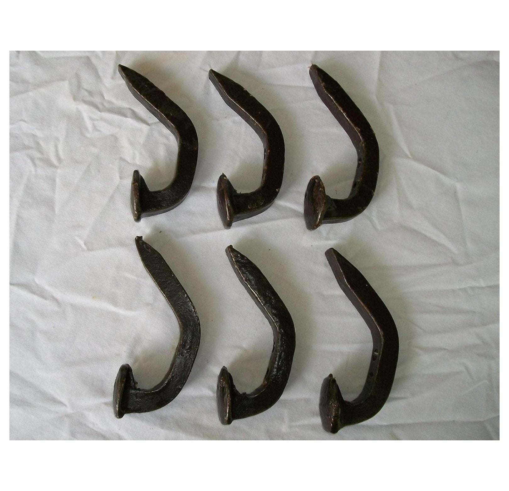 6 Real Double Bent Railroad Spike Coat REPURPOSED - Walmart.com