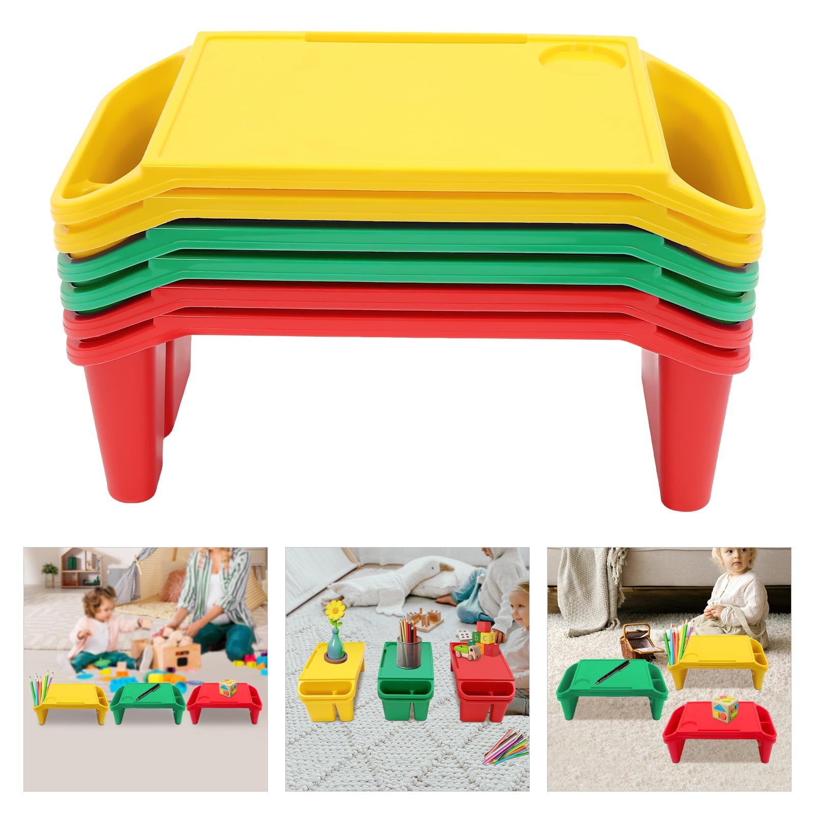6* Rectangular Children Lap Desk Portable Pp Kids Tray Lap 50*25*18cm ...