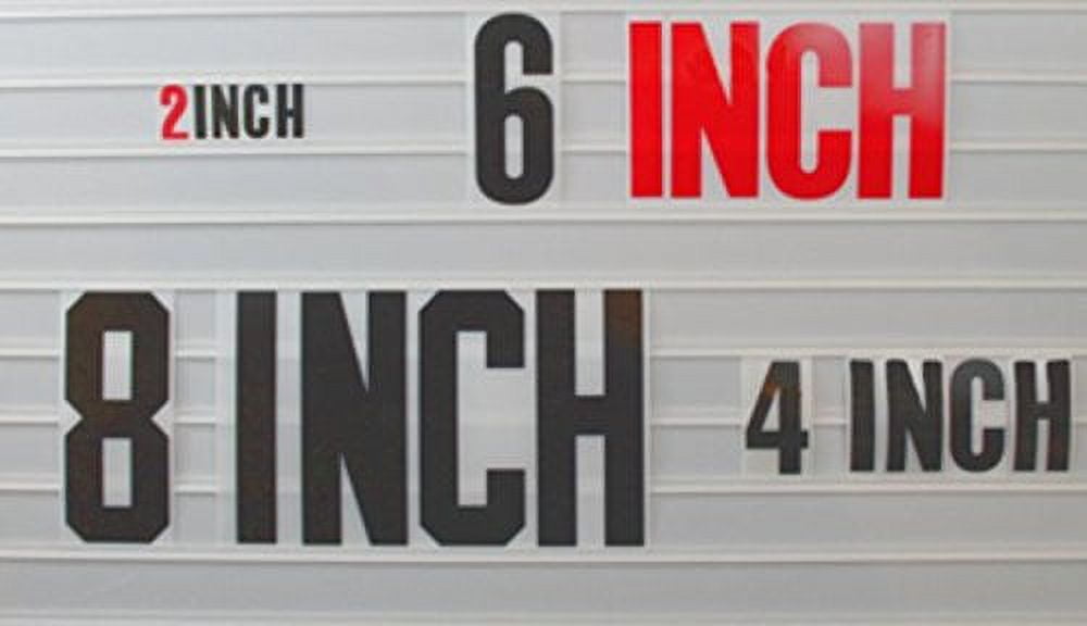 6" Replacement/Additional Letters For Message Board Signs shown in the ...