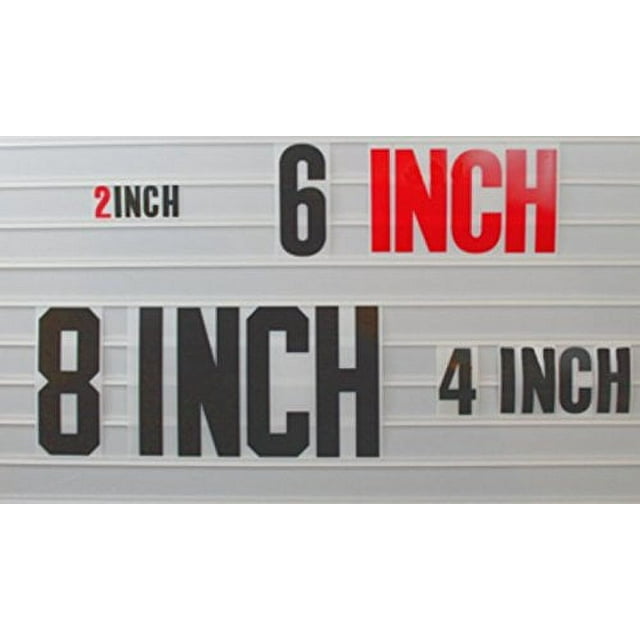 6" Replacement/Additional Letters For Message Board Signs shown in the ...