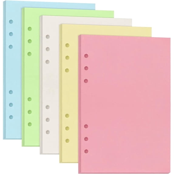 6-Ring Binder Planner Refills Inserts Loose Leaf Paper , 50 Sheets/100 ...