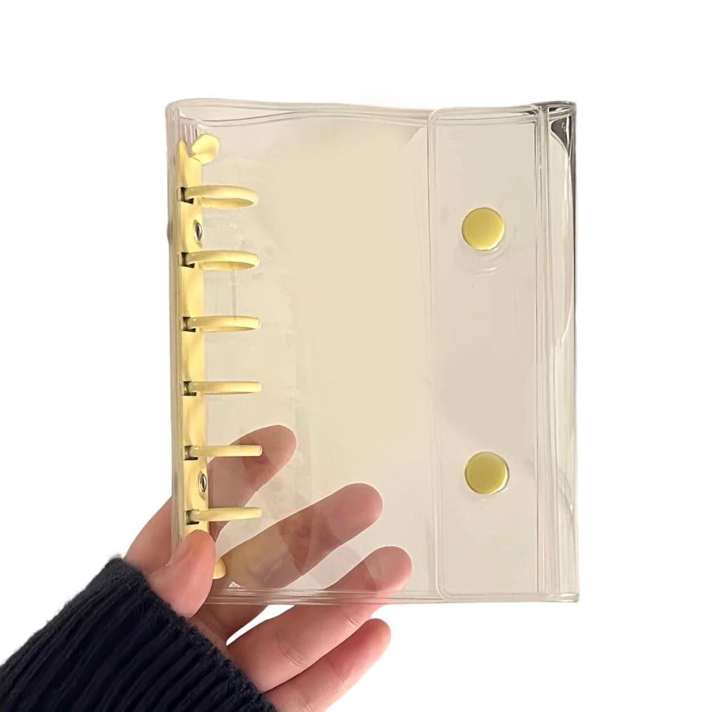 6 Rings Clear PVC Binder Cover Water Resistant 6 Hole Punched Photo ...