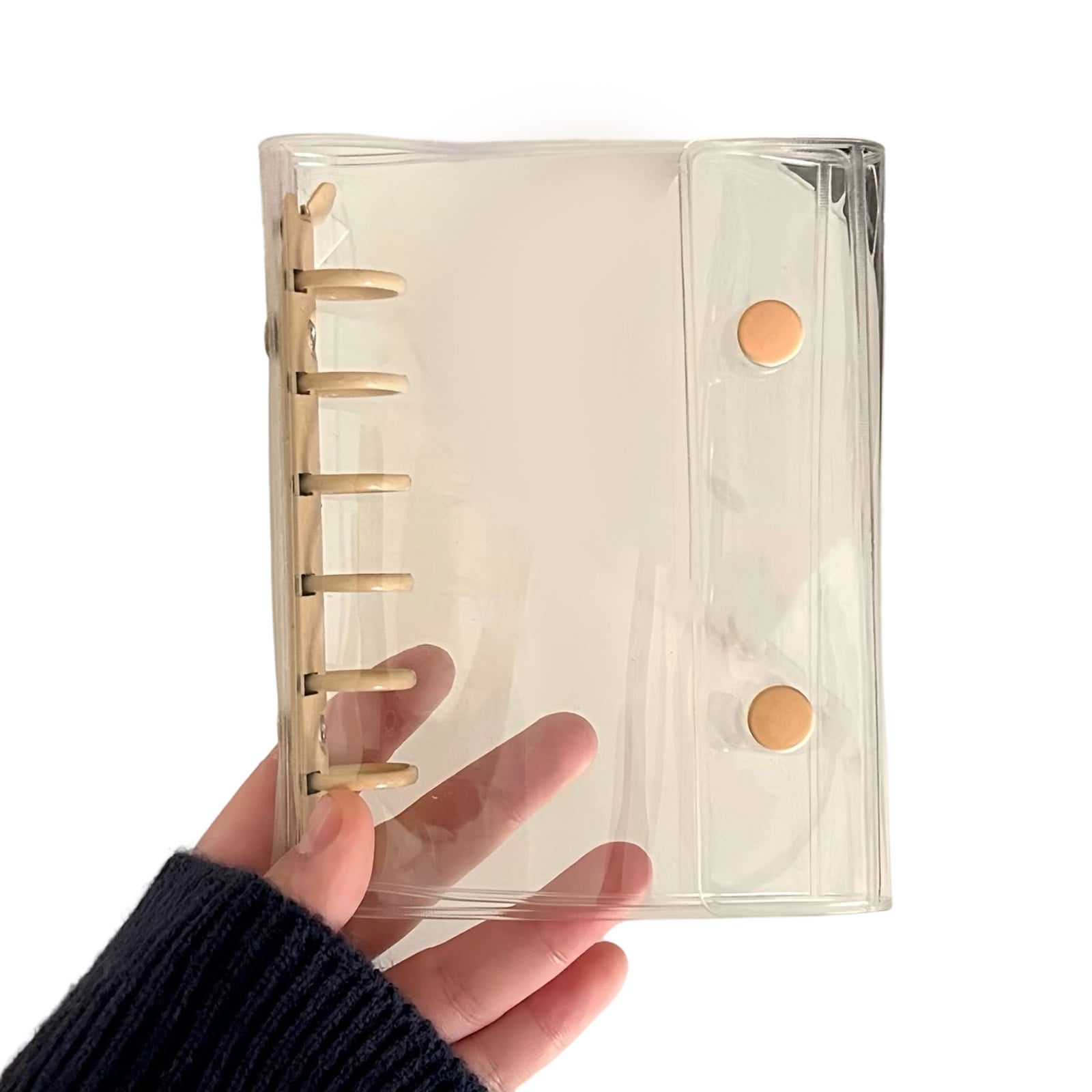 6 Rings PVC Binder Cover 125x148mm Water 6 Hole Punched Notebook ...