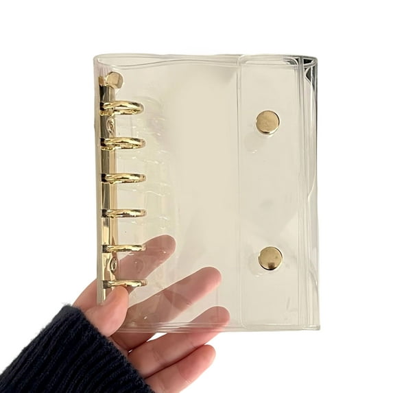 6 Rings PVC Binder Cover Water Resistant PVC Card Folder Covers ...