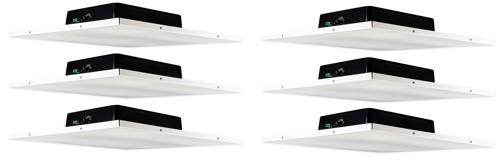 6) Rockville DCS8T 70V Commercial Drop Ceiling Tile Speakers 4 Office ...