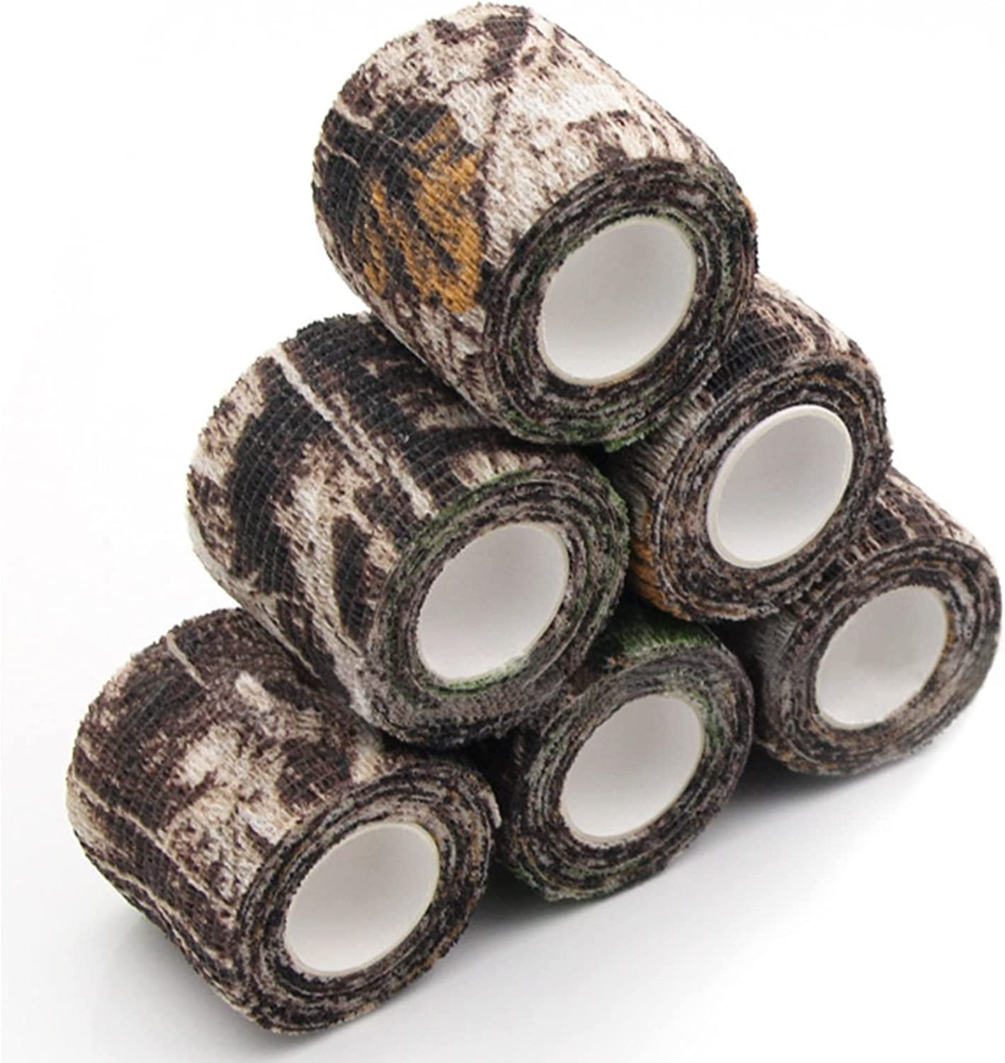 6 Roll Camo Wrap Tape Non-Woven Stealth Bandage Form Wrap 2'' x 177 ...