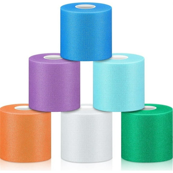 6 Roll of Foam Underwrap,30 Yards Pre-Wrap Athletic Tape,Sponge ...