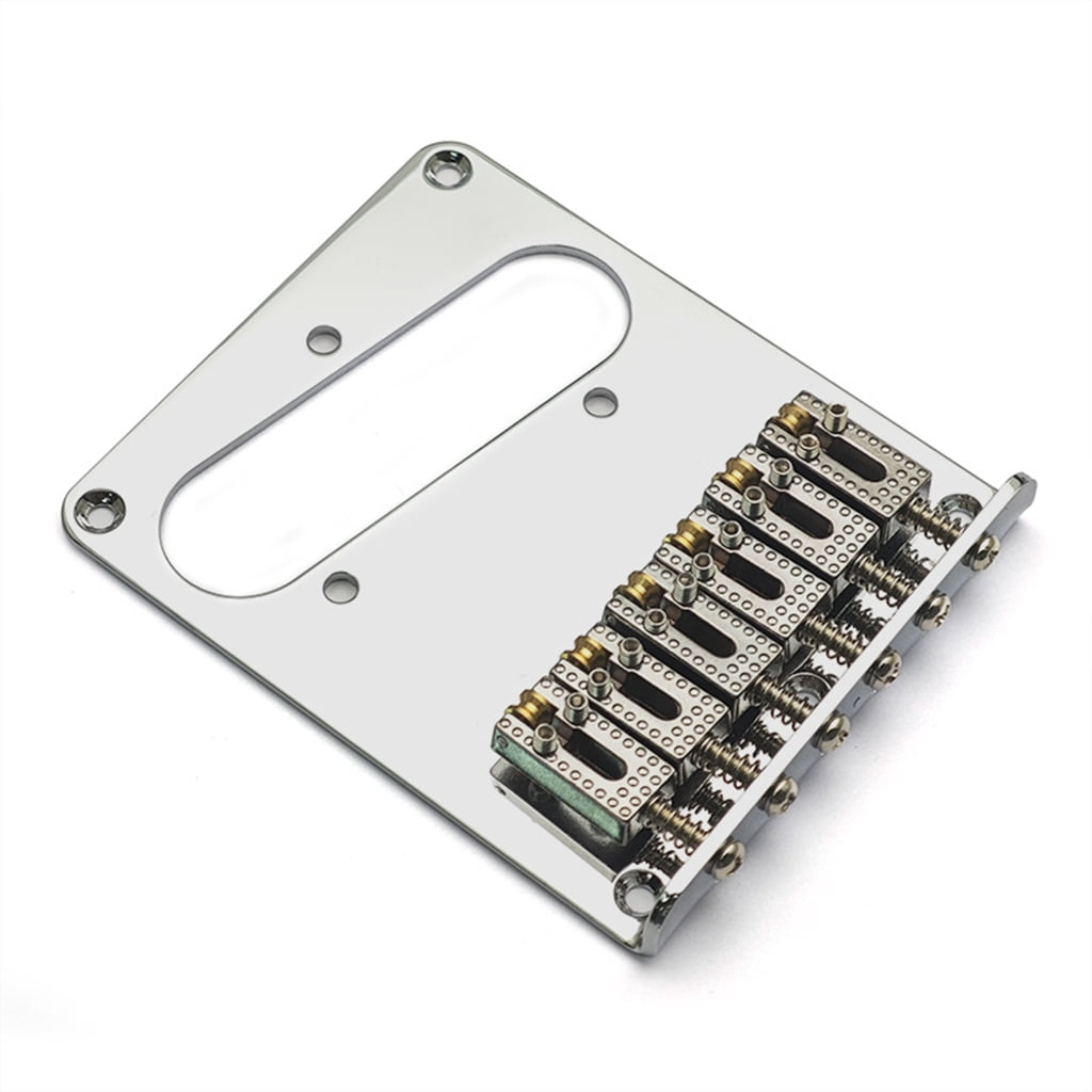 6 Roller Saddles Fixed Bass Bridge Electric Bass Bridge Guitar Fixed ...