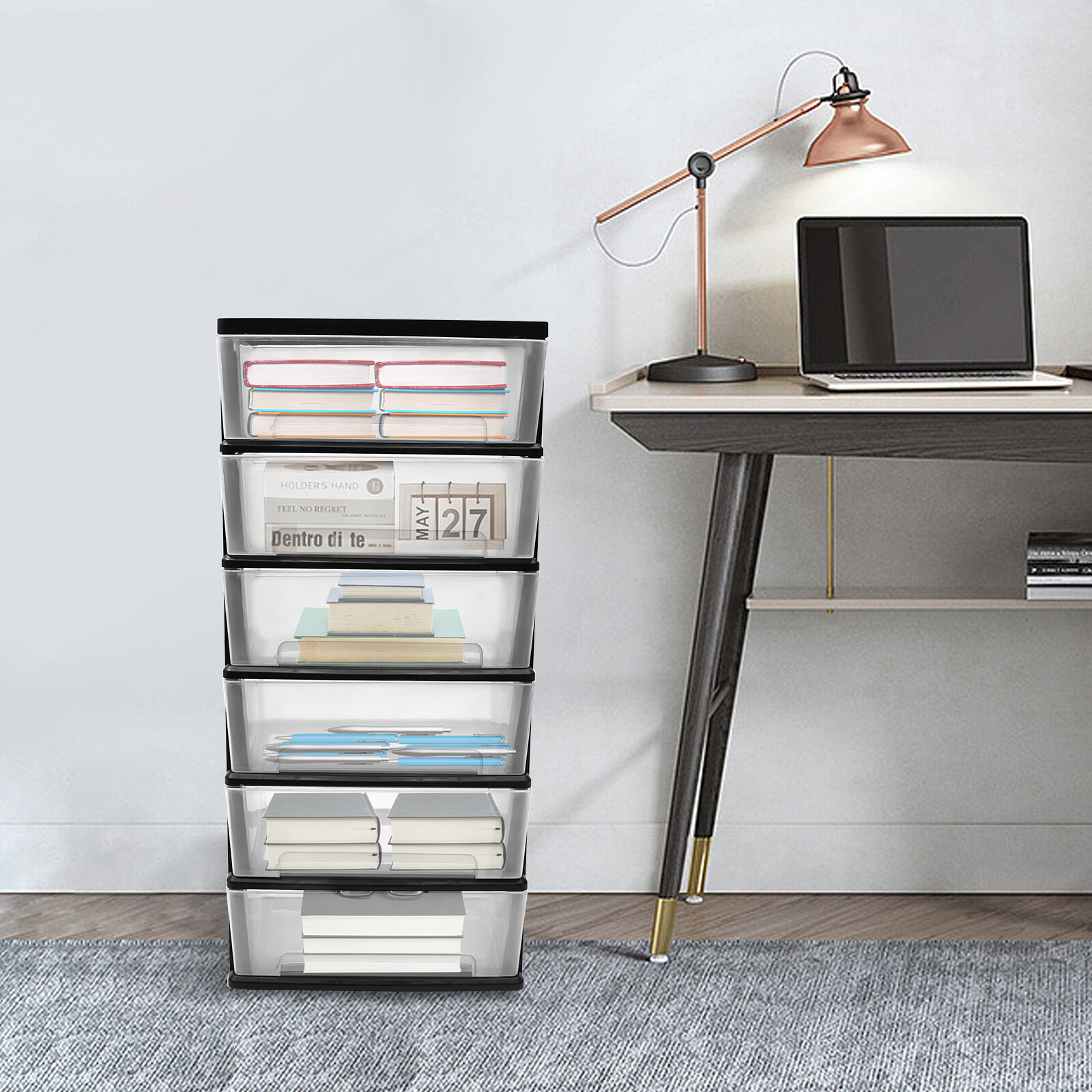 6 Rolling Rectangle Storage Carts Rolling Storage Cart Storage Tower 19 ...