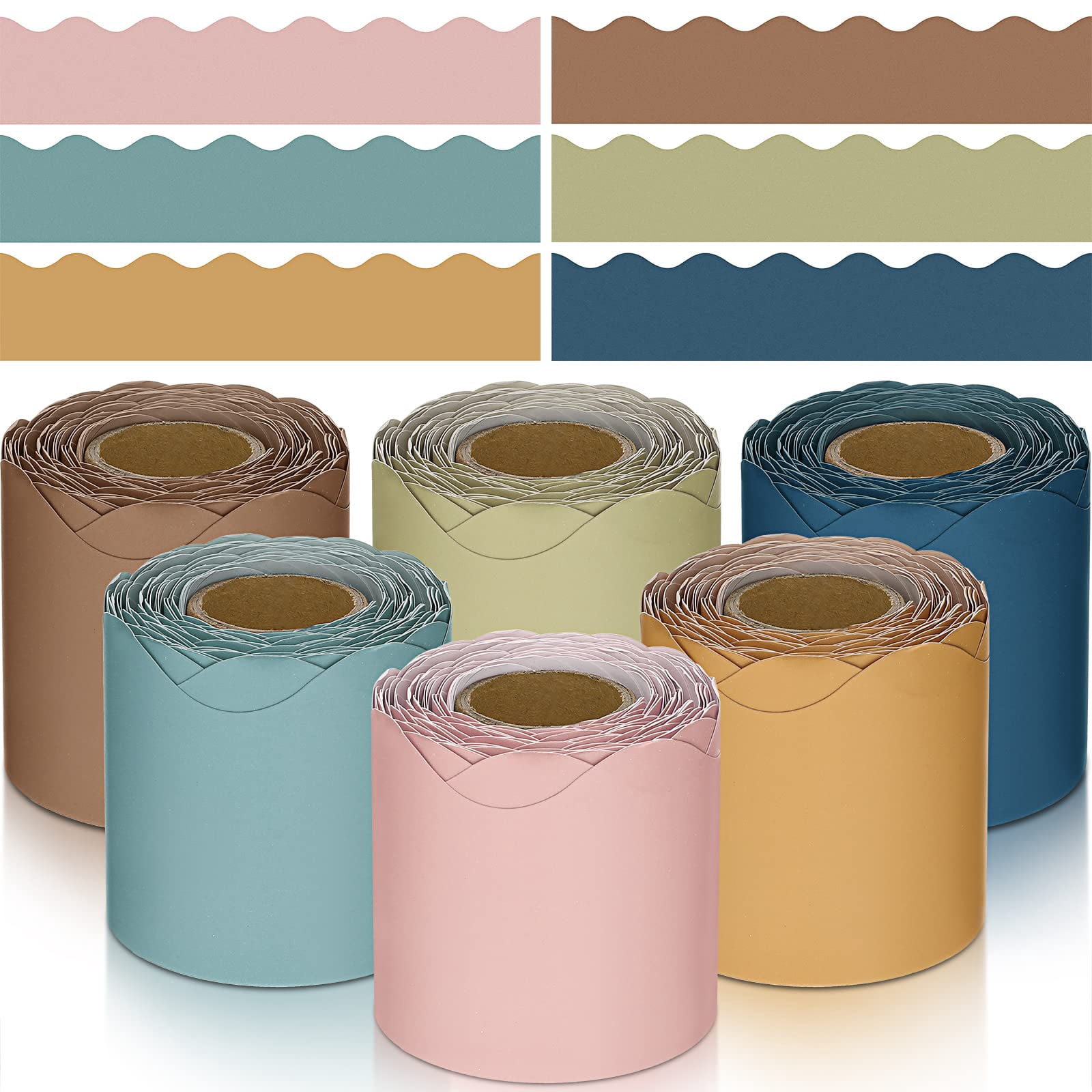 6 Rolls 196.8 Ft Spring Classroom Bulletin Board Borders 2.25 Inches ...