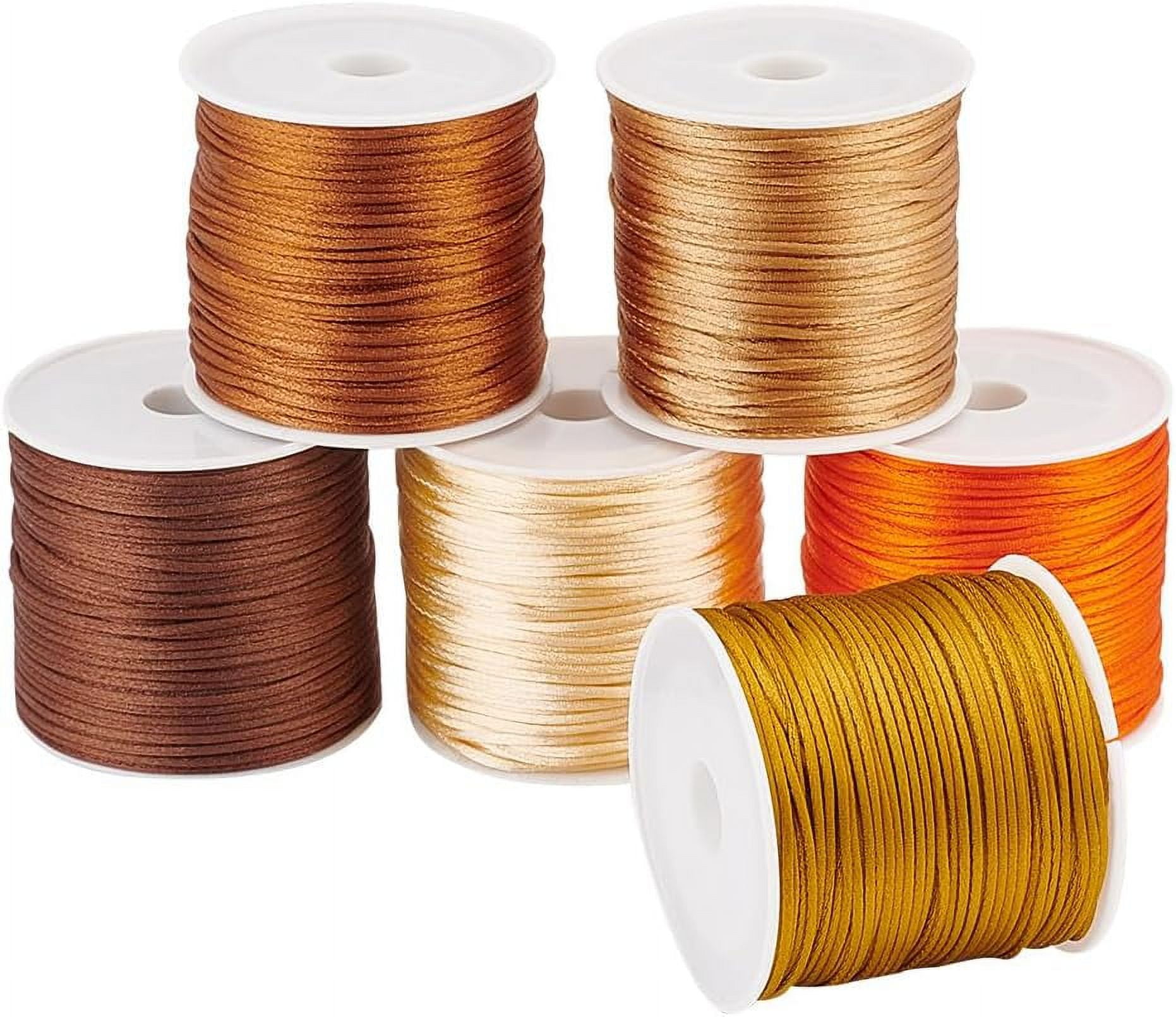 6 Rolls 1mm Nylon String for Bracelets 32.8 Yards(30m) 6 Colors Chinese ...