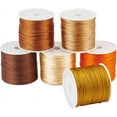 6 Rolls 1mm Satin Rattail Cord 32.8 Yards(30m) 6 Colors Chinese ...