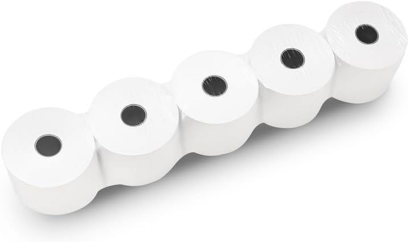 (6 Rolls) 2 1/4 x 150 ft, White, adding machine tape Paper Rolls ...