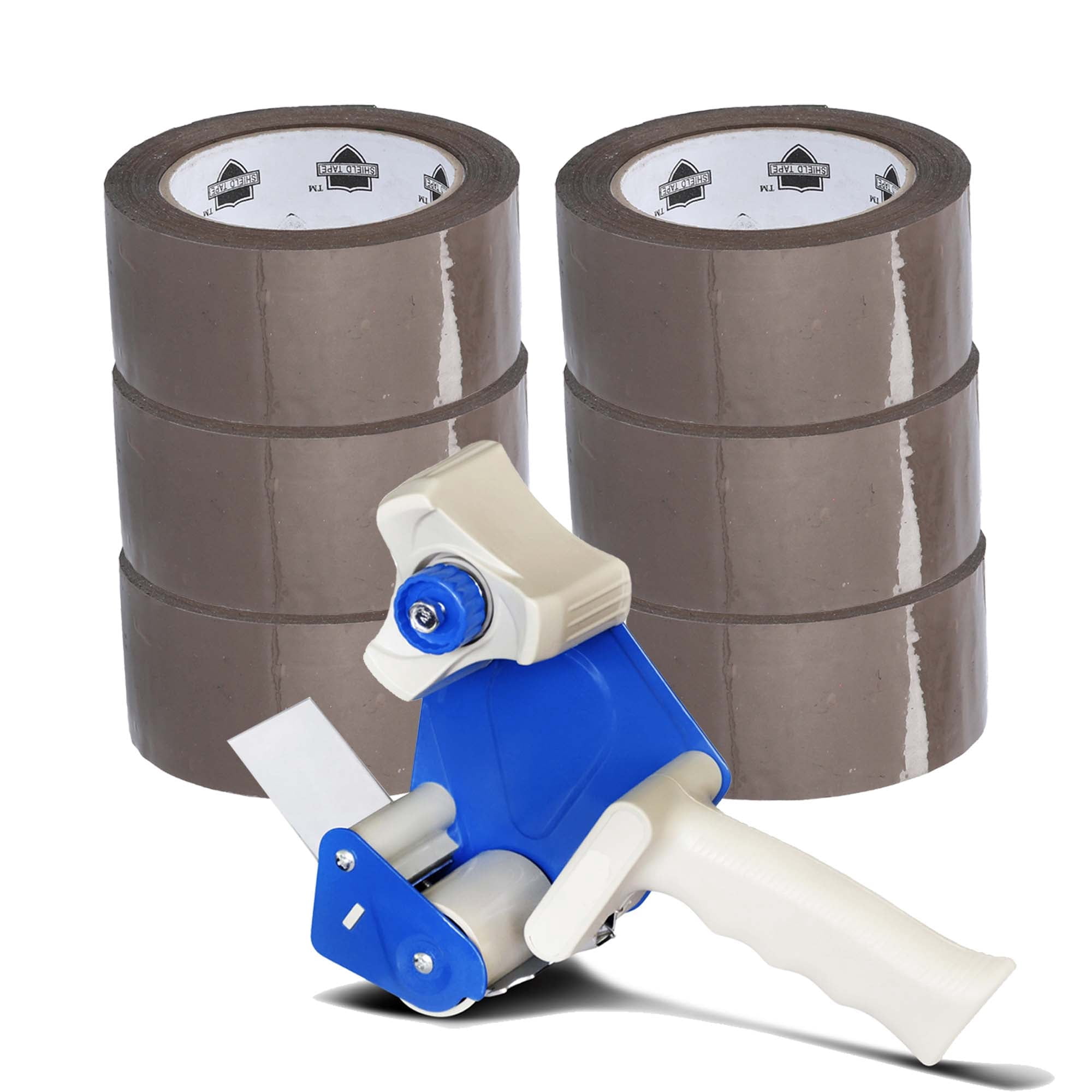 6 Rolls 1.88 Inch x 110 Yards Brown Packing Tapes 2 Mil Thick Free 2 ...